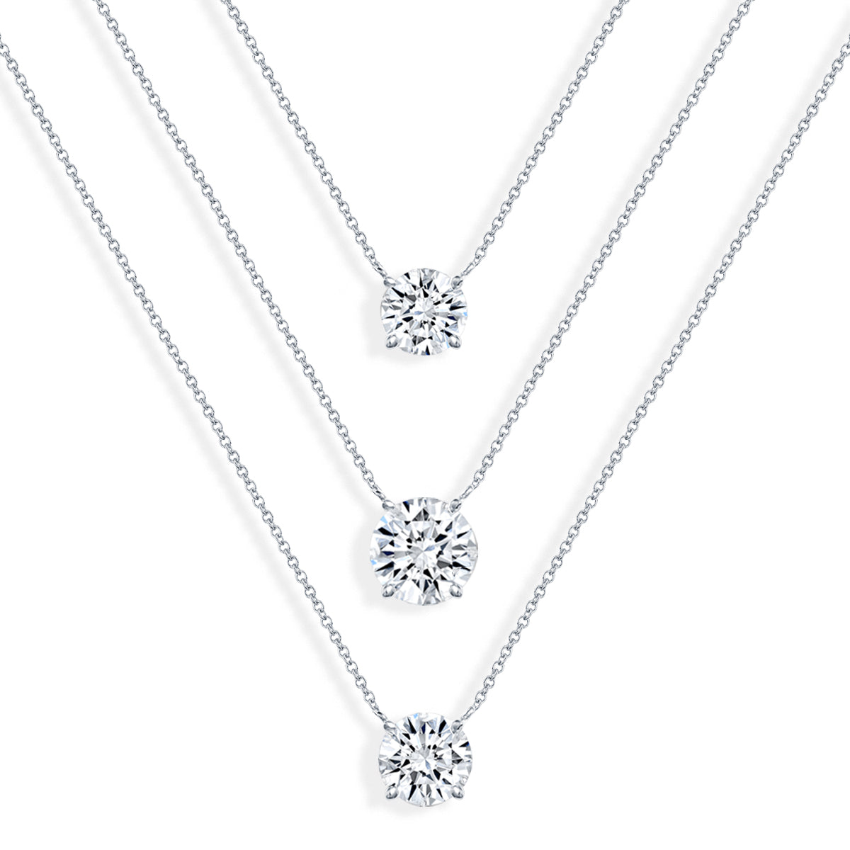 Diamond Solitaire Pendant Necklace
